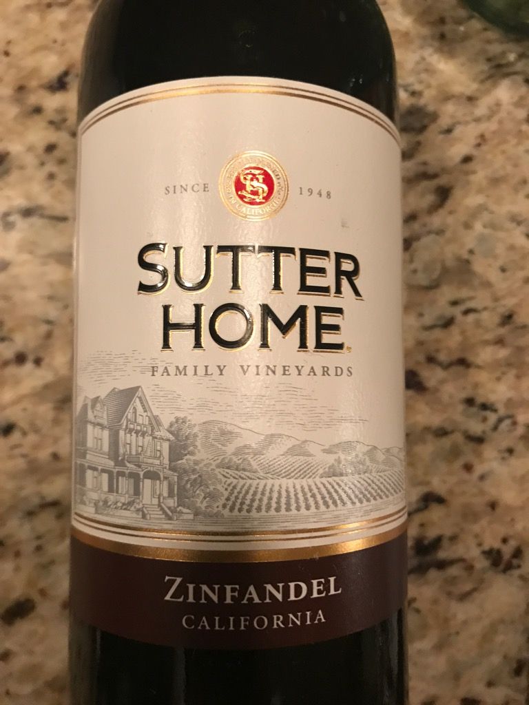 2011 Sutter Home Winery Zinfandel California, USA, California ...
