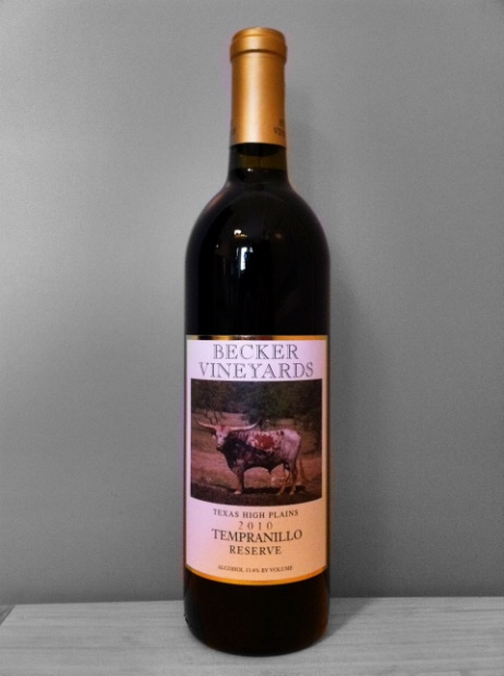 2010 Becker Vineyards Tempranillo Reserve, USA, Texas, Texas High ...