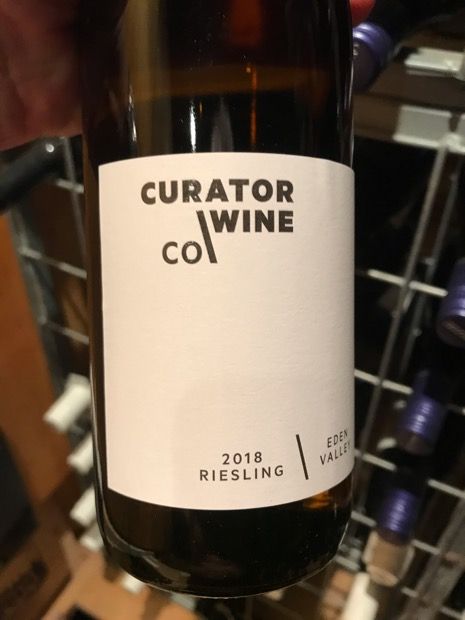 2018 Curator Wine Company Riesling, Australia, South Australia, Barossa ...