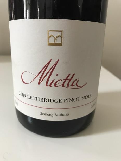 2010 Lethbridge Wines Pinot Noir Mietta, Australia, Victoria, Port ...