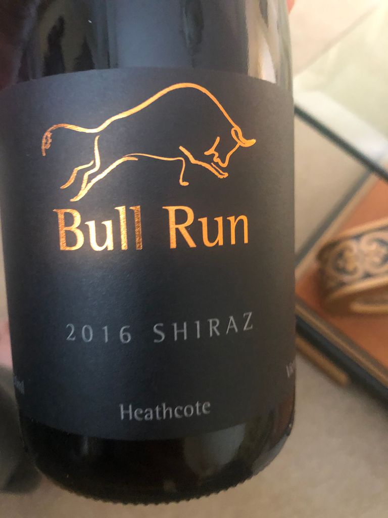 2019 Bull Run Shiraz, Australia, Victoria, Central Victoria, Heathcote ...