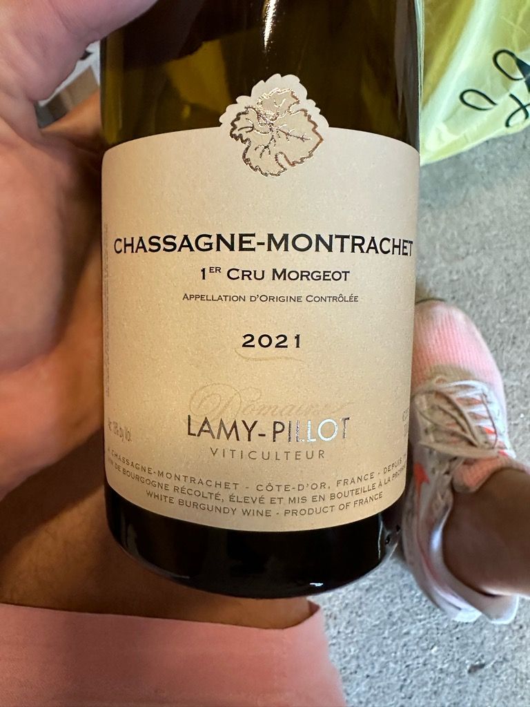 2021 Domaine Lamy-Pillot Chassagne-Montrachet 1er Cru Morgeot, France ...