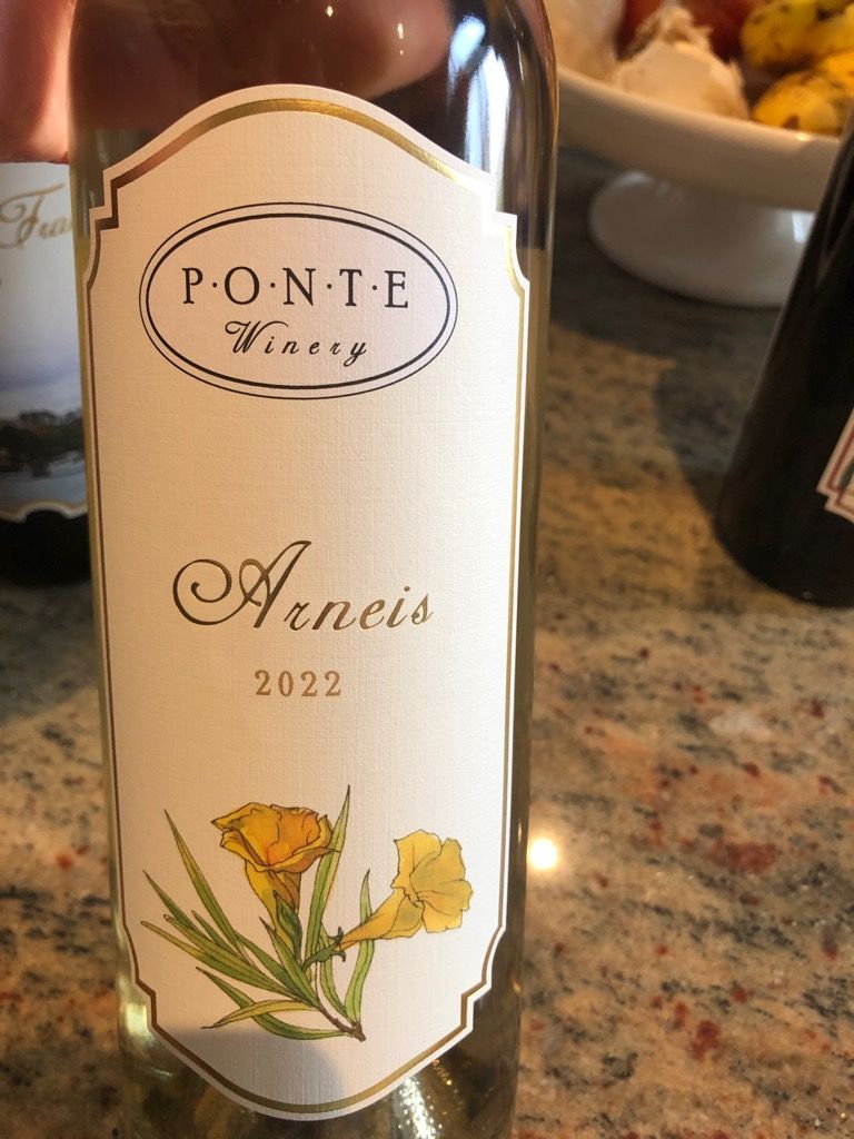 2023 Ponte Winery Arneis, USA, California, South Coast, Temecula Valley ...
