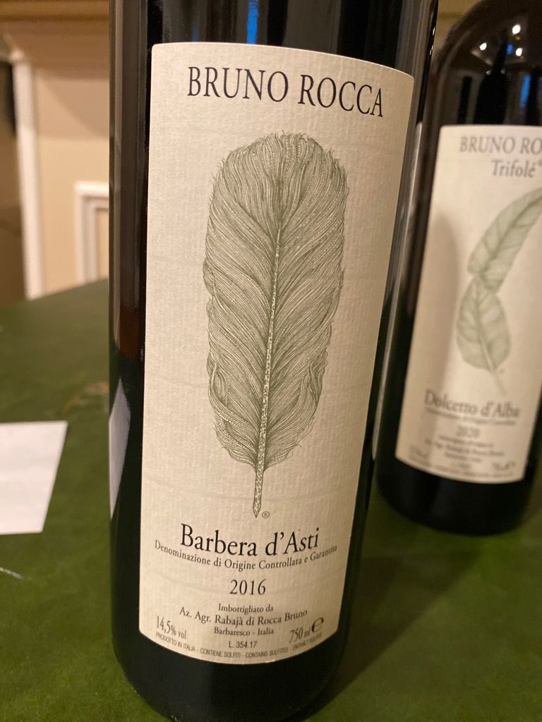 2016 Bruno Rocca Dolcetto d'Alba Vigna Trifolé, Italy, Piedmont, Alba ...