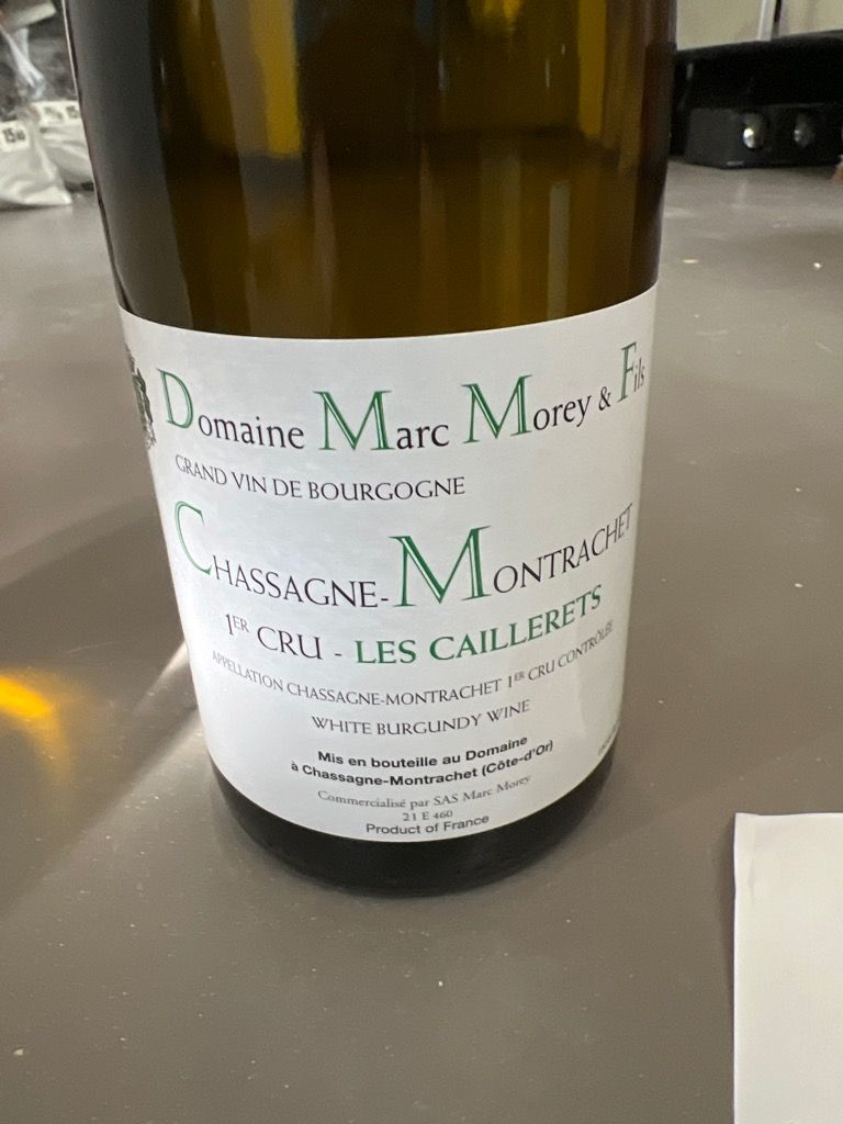 2020 Domaine Marc Morey & Fils Chassagne-Montrachet 1er Cru Les ...