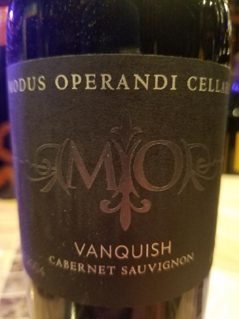 2014 Modus Operandi Cellars Cabernet Sauvignon Vanquish, USA ...