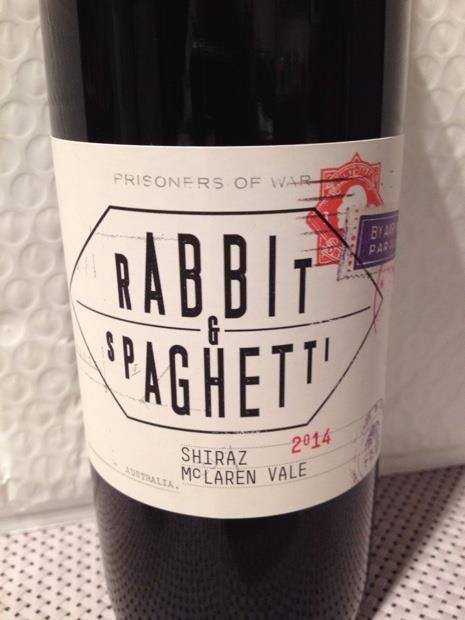2014 Adam Barton Shiraz Rabbit & Spaghetti McLaren Vale, Australia ...