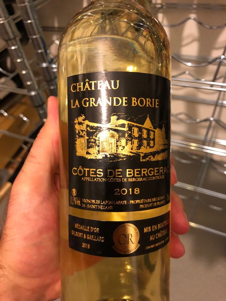 2018 Château La Grande Borie Côtes de Bergerac, France, Southwest ...