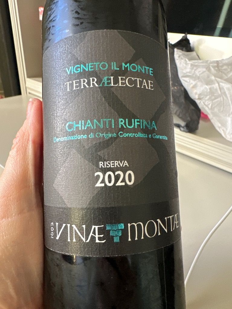 2020 Vinae Montae Chianti Rùfina Riserva Terraelectae, Italy, Tuscany ...