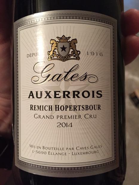 2021 Gales Auxerrois Blanc Grand Premier Cru Remich Hôpertsbour ...