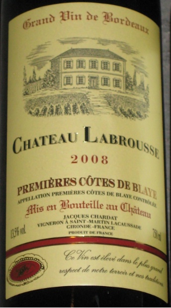 2009 Château Labrousse, France, Bordeaux, Blaye Côtes de Bordeaux ...