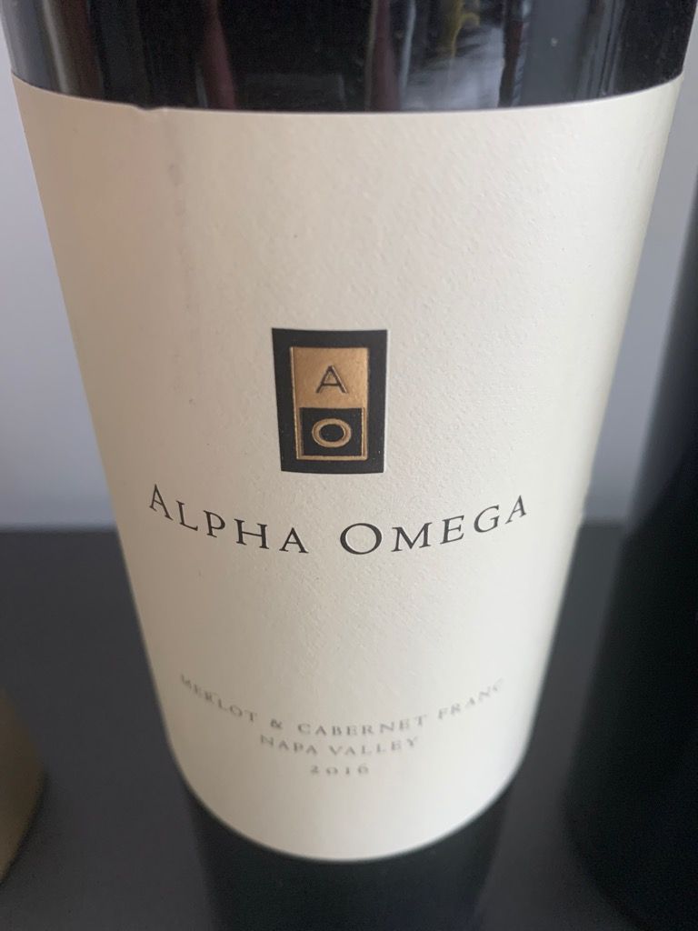2016 Alpha Omega Cabernet Franc & Merlot, USA, California, Napa Valley ...