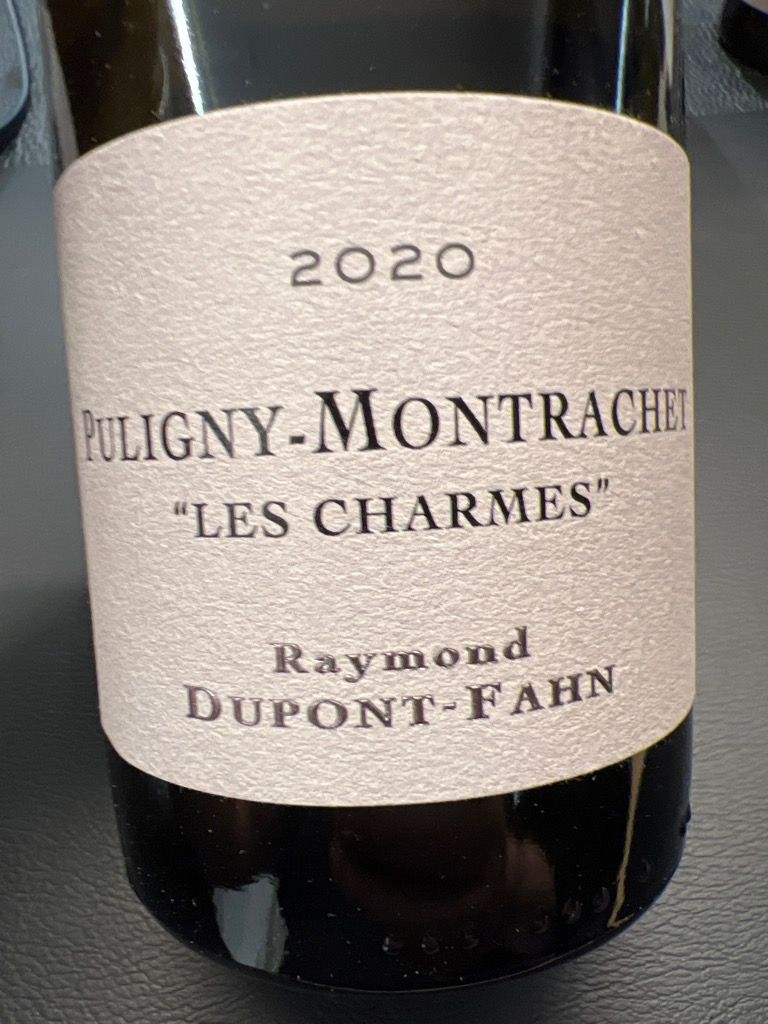 2020 Domaine Dupont-Fahn Puligny-Montrachet Les Charmes, France ...