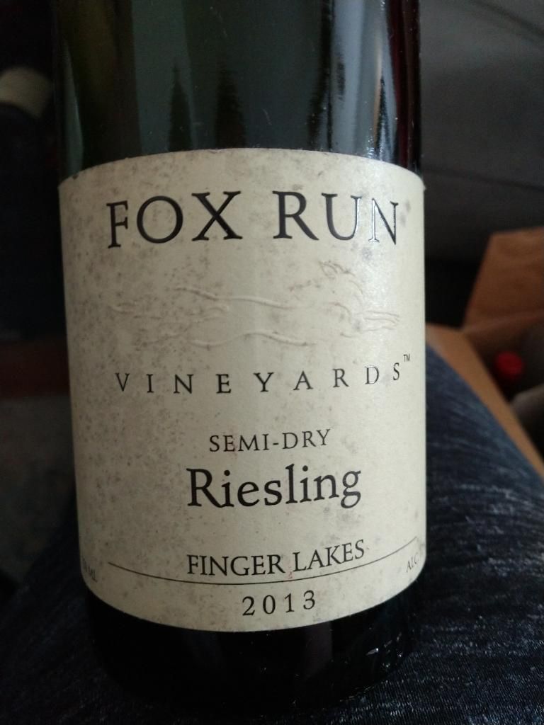 2013 Fox Run Vineyards Semi-Dry Riesling, USA, New York, Finger Lakes ...