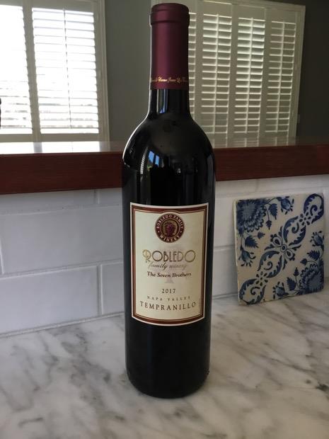 2017 Robledo Family Winery Tempranillo The Seven Brothers, USA ...