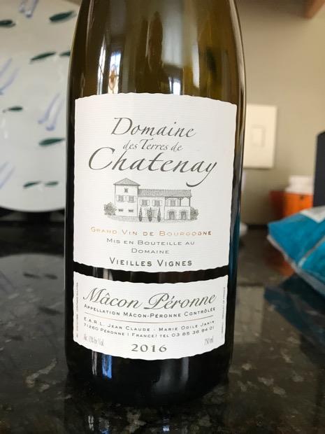 2016 Domaines des Terres de Chatenay Mâcon-Péronne, France, Burgundy ...