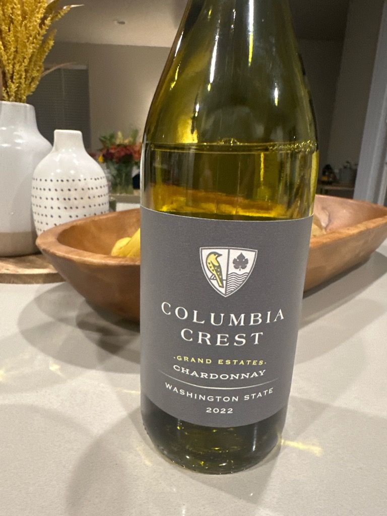 2022 Columbia Crest Chardonnay Grand Estates, USA, Washington ...