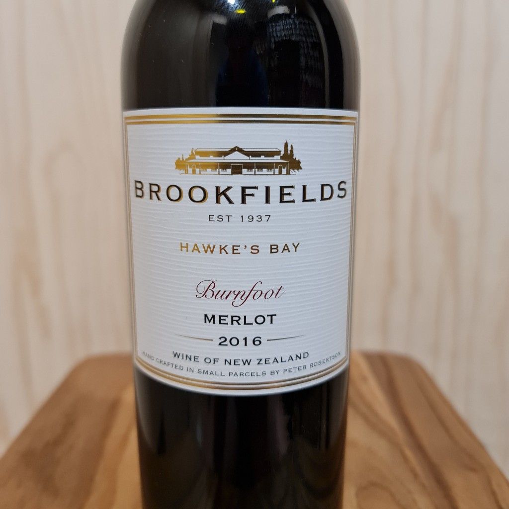 2016 Brookfields Merlot Burnfoot, New Zealand, North Island, Hawke's ...