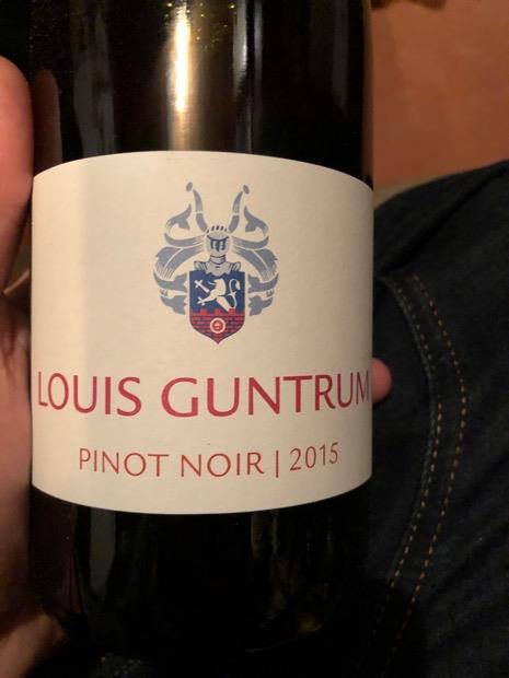 2016 Louis Guntrum Pinot Noir, Germany, Rheinhessen - CellarTracker