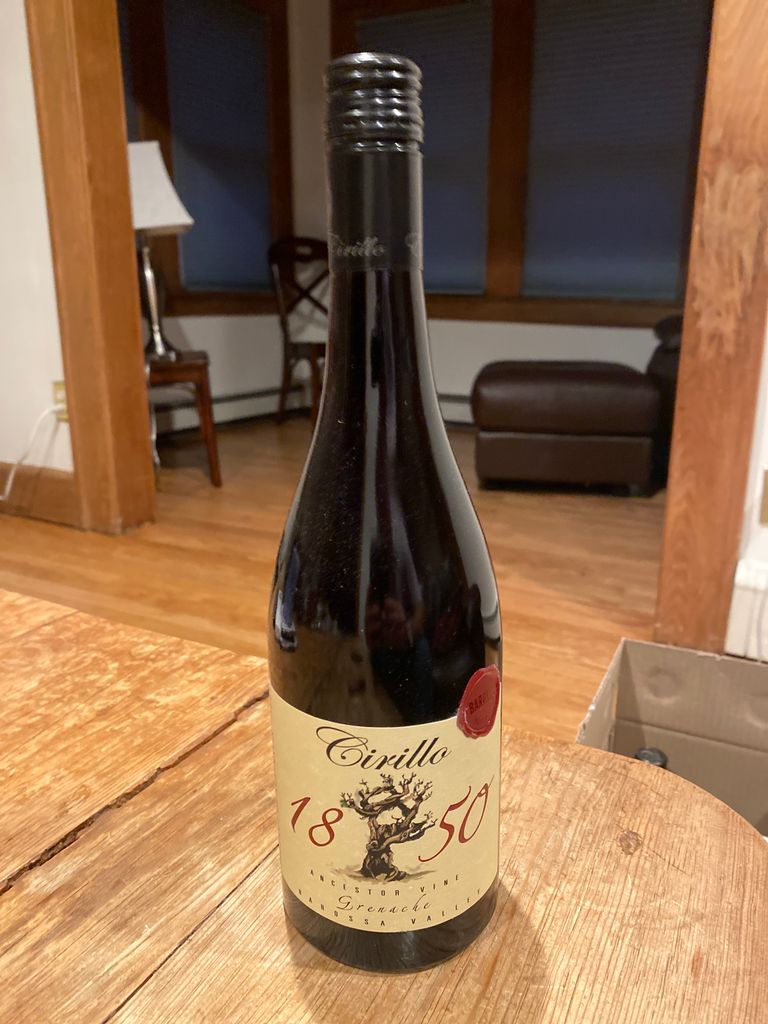 2013 Cirillo Grenache 1850 Ancestor Vine, Australia, South Australia ...