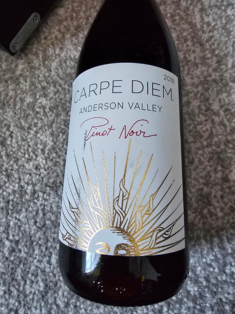 2018 Carpe Diem Pinot Noir, USA, California, North Coast, Anderson ...