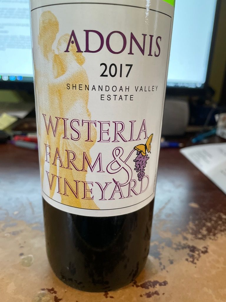 2021 Wisteria Farm & Vineyard Adonis, USA, Virginia, Shenandoah Valley ...