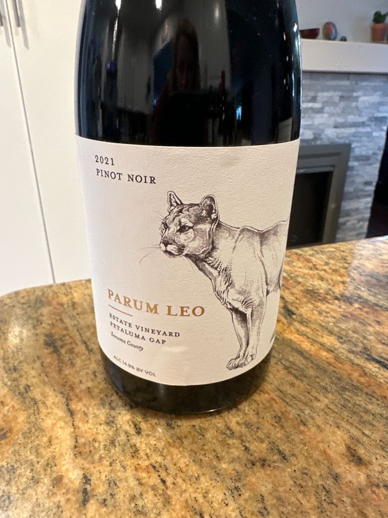 2021 Parum Leo Pinot Noir, USA, California, Sonoma County, Petaluma Gap ...