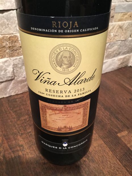 2013 Berberana Rioja Reserva Viña Alarde, Spain, La Rioja, Rioja ...