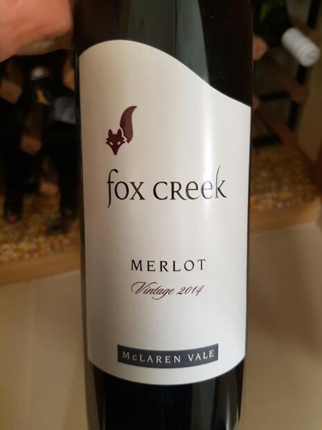 2015 Fox Creek Merlot, Australia, South Australia, Fleurieu, McLaren ...
