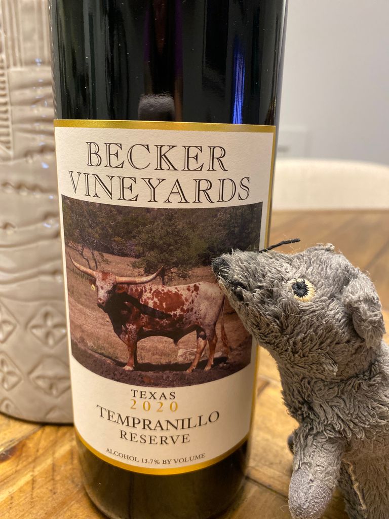 2021 Becker Vineyards Tempranillo Reserve, USA, Texas, Texas High ...