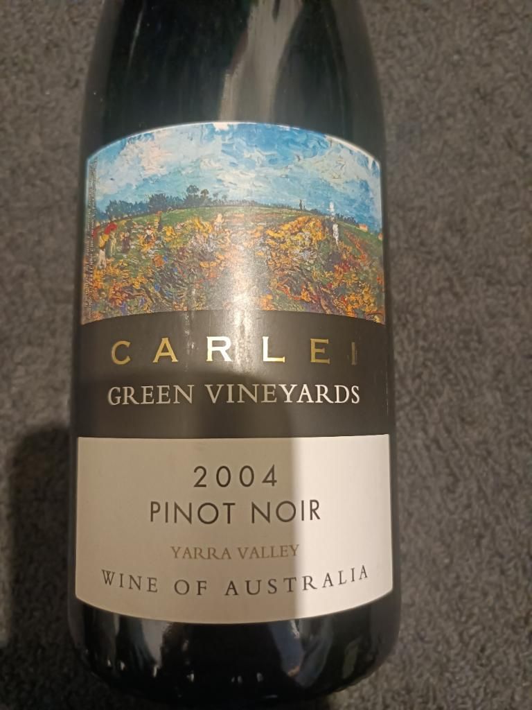 2004 Carlei Estate Pinot Noir Cardinia Ranges Green Vineyards ...