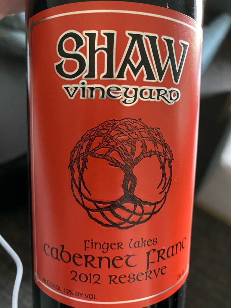 2017 Shaw Vineyard Pinot Noir Finger Lakes, USA, New York, Finger Lakes ...