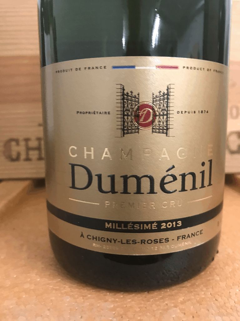 2013 Duménil Champagne Premier Cru Brut Millésimé, France, Champagne ...