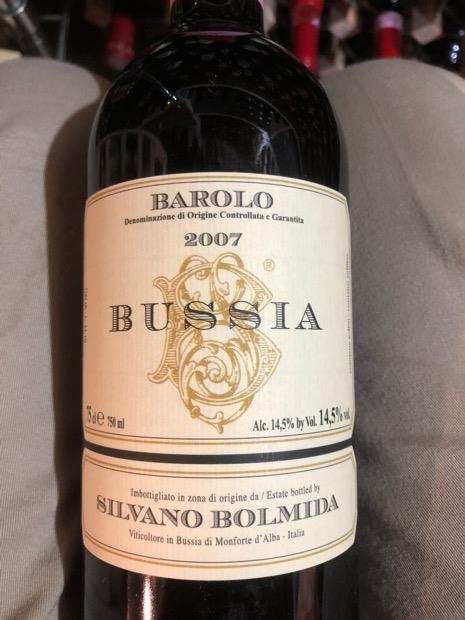 2007 Silvano Bolmida Barolo Bussia, Italy, Piedmont, Langhe, Barolo ...