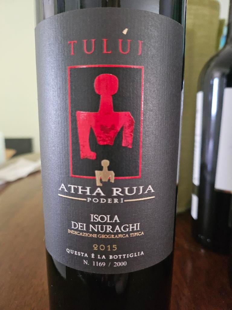 2015 Poderi Atha Ruja Tuluj Isola dei Nuraghi IGT, Italy, Sardinia ...