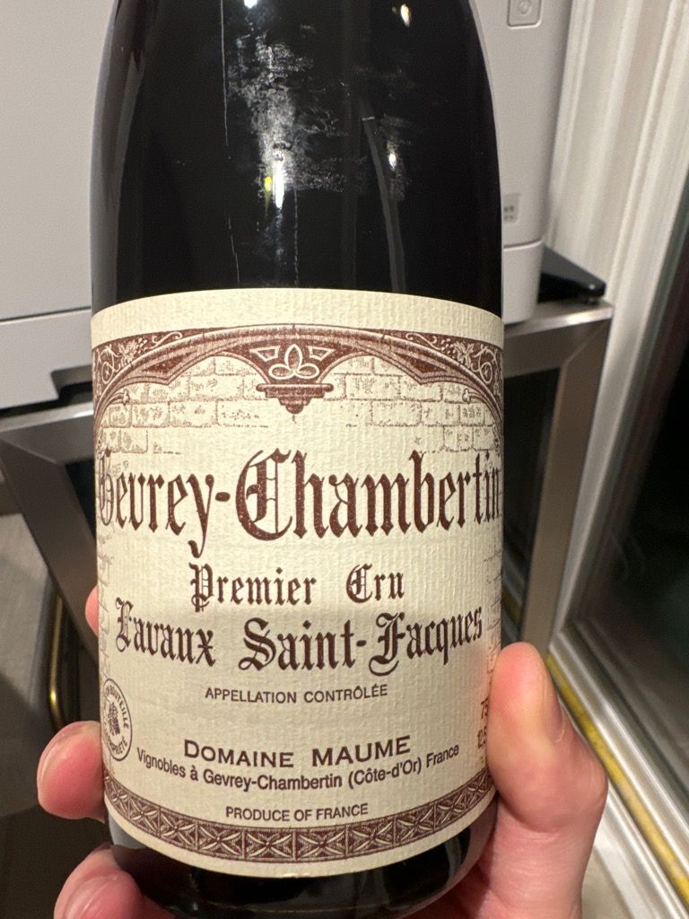2003 Domaine Maume Gevrey-Chambertin 1er Cru Lavaux St. Jacques, France ...