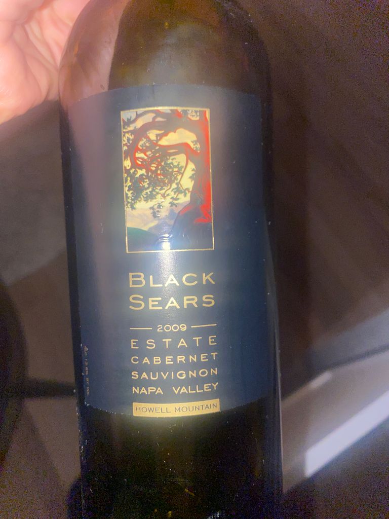 2009 Black Sears Cabernet Sauvignon Estate, USA, California, Napa ...