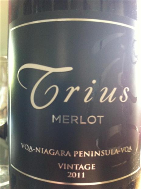 2011 Hillebrand Merlot Trius, Canada, Ontario, Niagara Peninsula ...