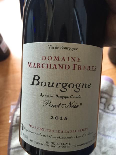 2016 Domaine Marchand Freres Bourgogne Hautes-Côtes de Nuits, France ...