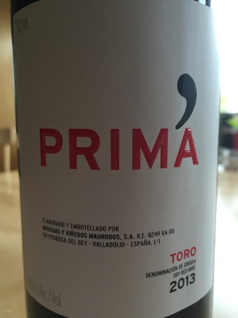 2013 Bodegas y Viñedos San Roman Toro Prima, Spain, Castilla y León ...