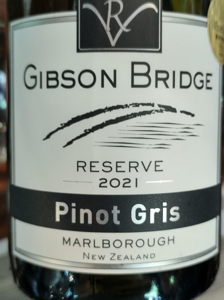 2021 Gibson Bridge Pinot Gris Reserve, New Zealand, South Island ...
