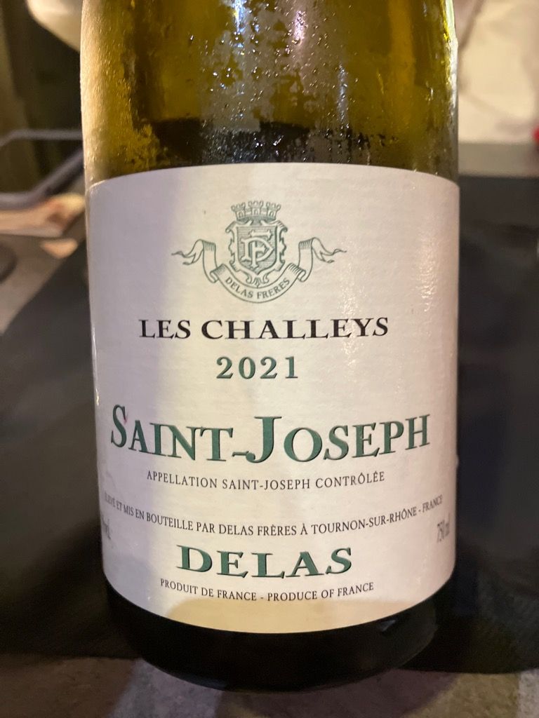 2021 Delas Frères St. Joseph Blanc Les Challeys, France, Rhône ...