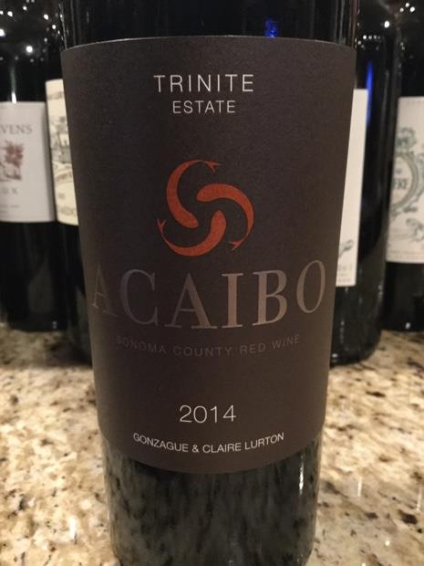 2014 Trinité Estate Acaibo, USA, California, Sonoma County, Chalk Hill ...