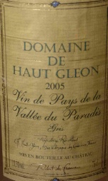 2005 Domaine de Haut Gleon Vallée du Paradis Rosé, France, Languedoc ...