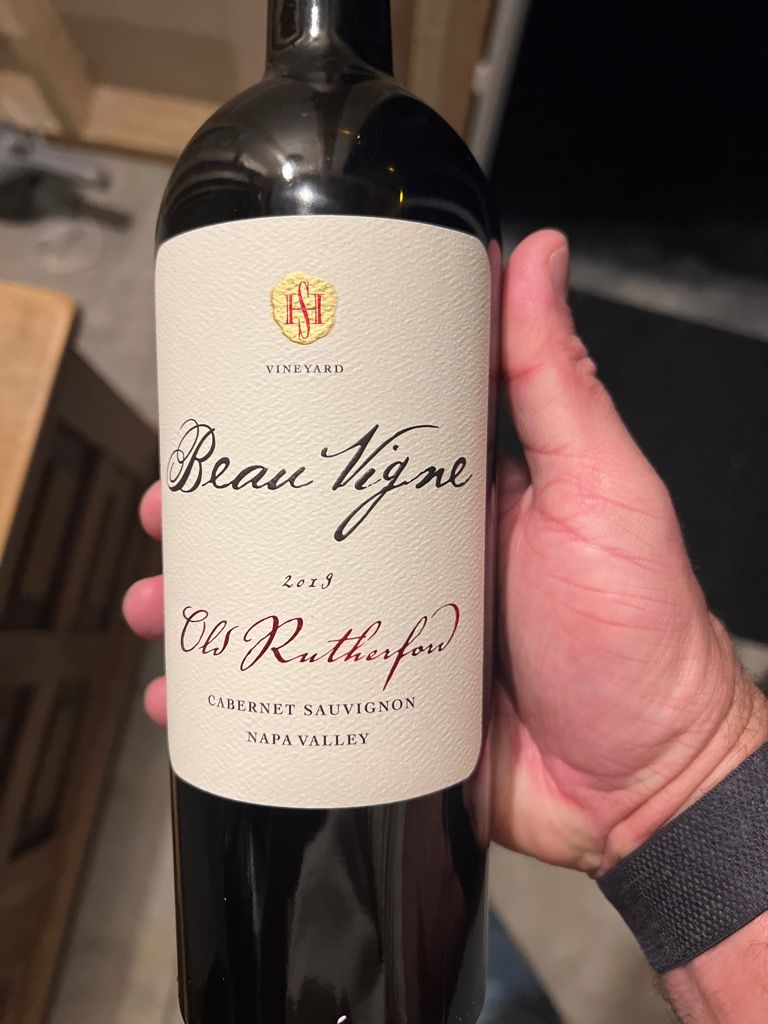 2013 Beau Vigne Cabernet Sauvignon Old Rutherford, USA, California ...