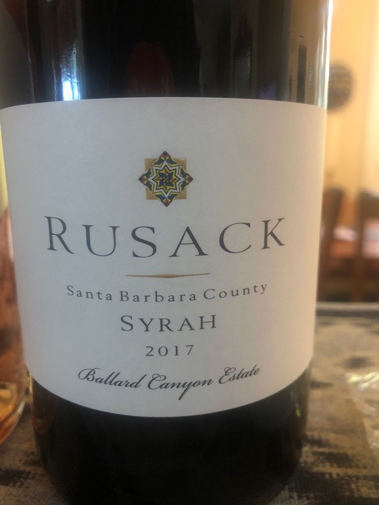 2017 Rusack Syrah Ballard Canyon Estate, USA, California, Central Coast ...