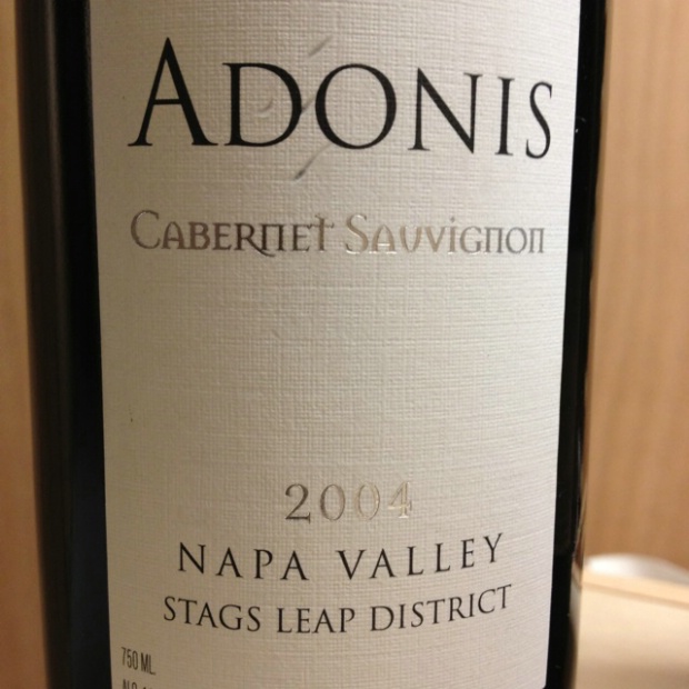 2004 Adonis Cabernet Sauvignon, USA, California, Napa Valley ...