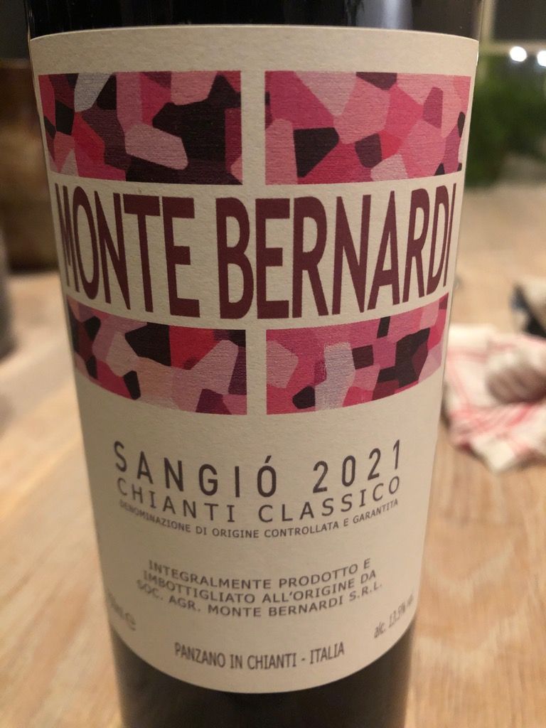 2021 Monte Bernardi Chianti Classico Sangiò, Italy, Tuscany, Chianti ...
