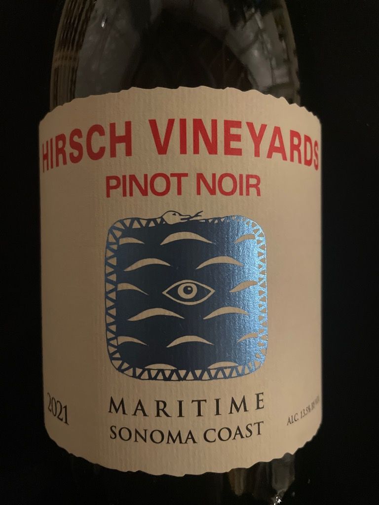 2021 Hirsch Vineyards Pinot Noir Maritime, USA, California, Sonoma ...
