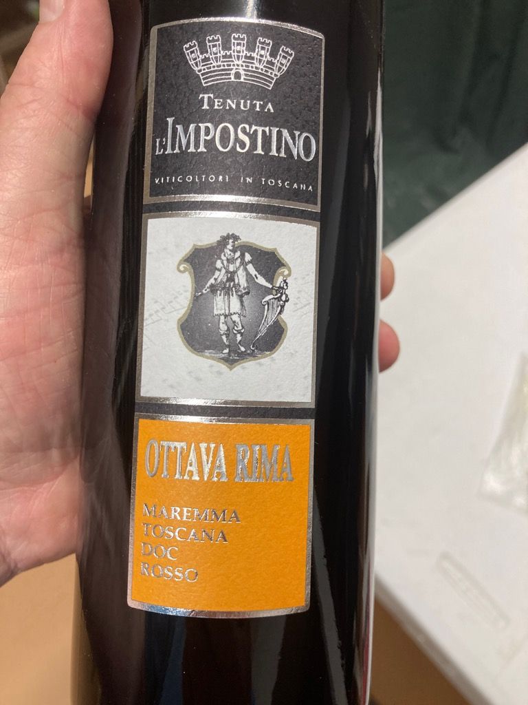 2018 Tenuta L'Impostino Maremma Toscana Ottava Rima, Italy, Tuscany ...